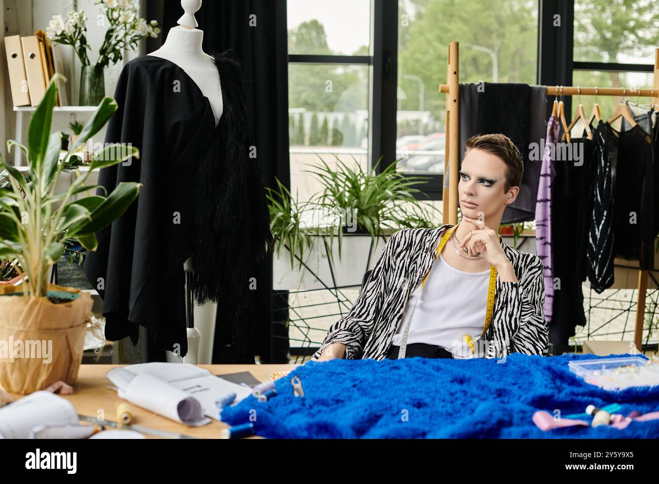 A stylish transgender designer explores creative ideas in a lively ...