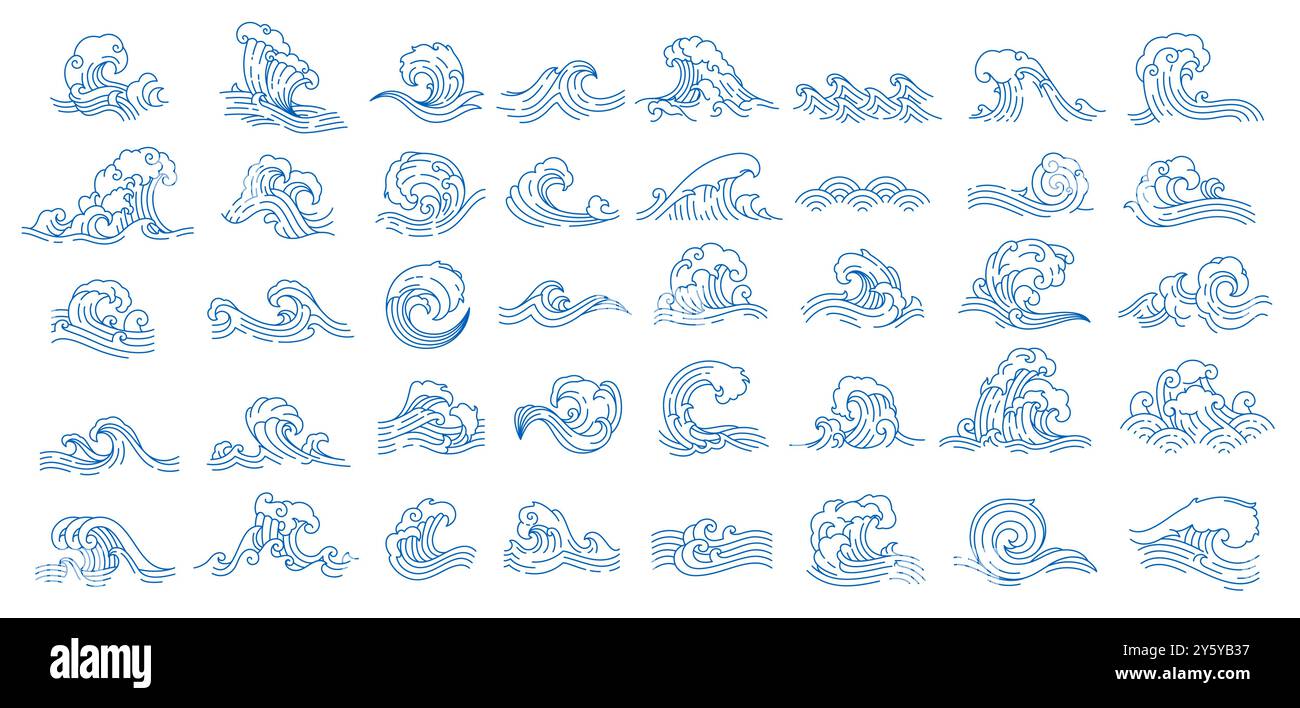 Chinese Art Waves Water