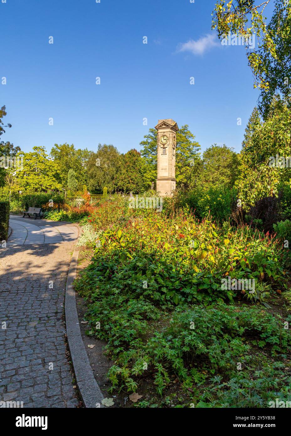 Jephson gardens clock tower hi-res stock photography and images - Alamy