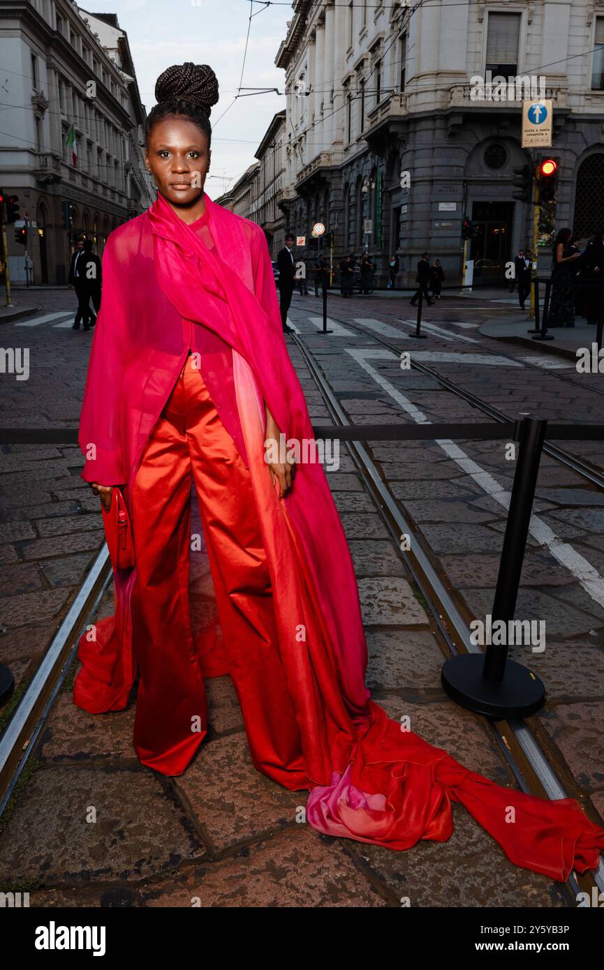 Italy. 22nd Sep, 2024. Charity Dago Milan Fashion Week - Women S/S 2025 ...