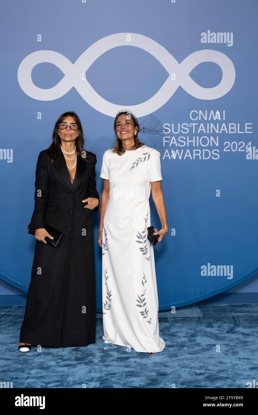 Italy. 22nd Sep, 2024. Daniela Palazzi, Cristina Parodi Milan Fashion ...