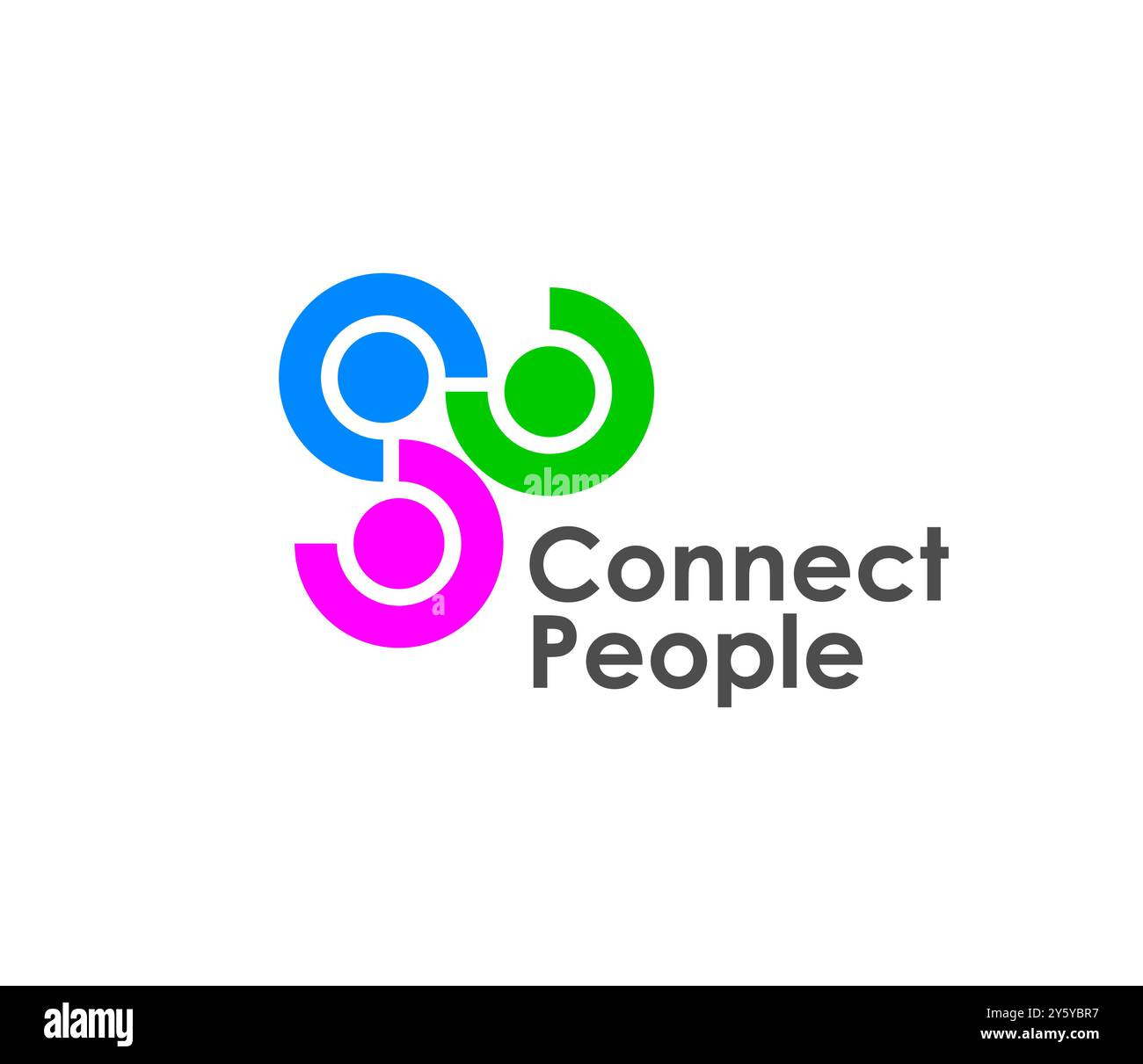 Connect people together icon representing connectivity and unity ...