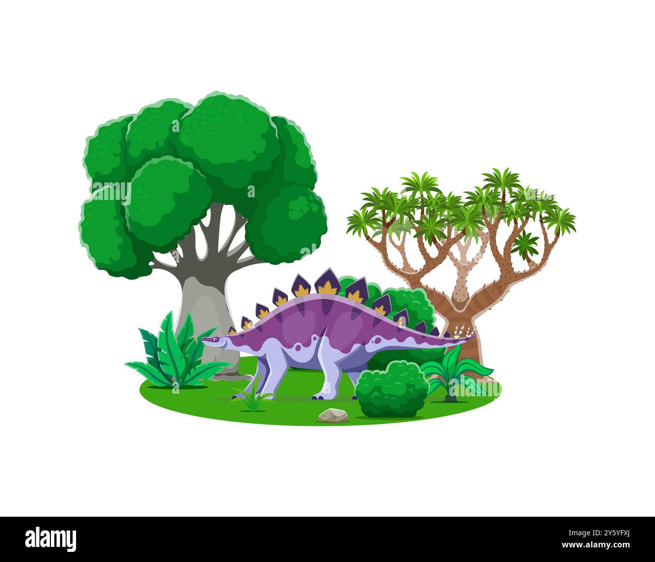 Dravidosaurus prehistoric dinosaur character. Isolated cartoon vector ...