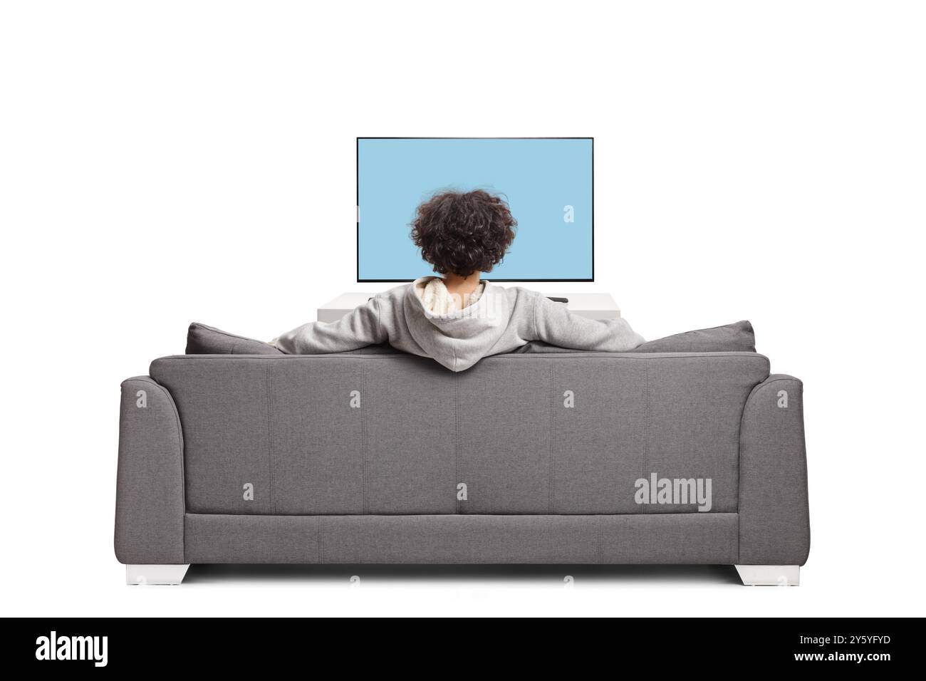Sofa tv back view Cut Out Stock Images & Pictures - Alamy