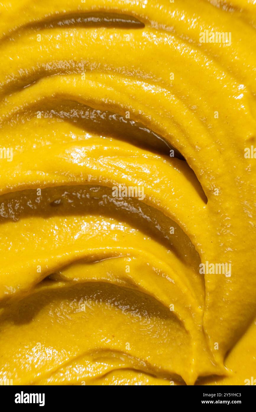 Macro Texture Mustard Sauce, Natural Traditional Spicy Mustard Sauce ...