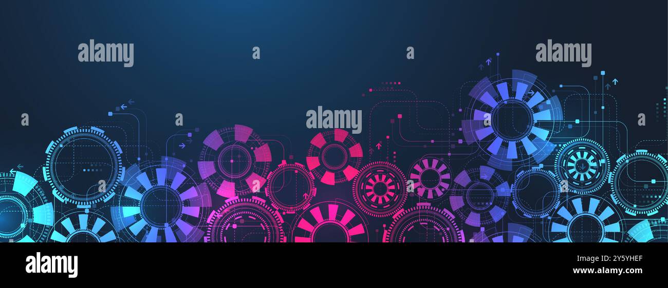 Abstract digital technology background with circuit board texture ...
