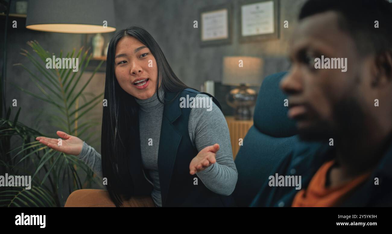 Aggressive asian woman loses temper hi-res stock photography and images ...