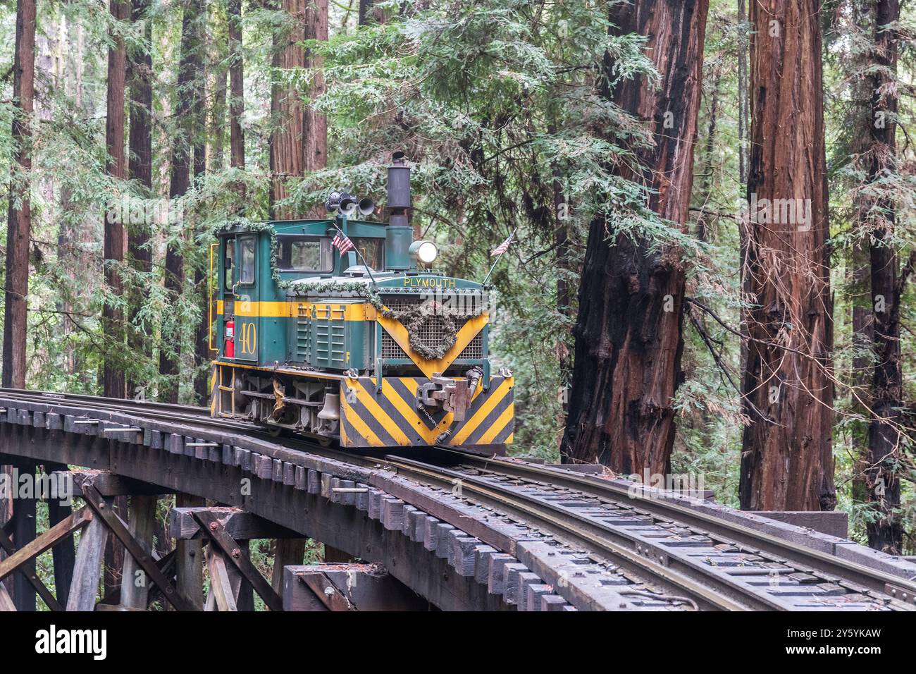 Felton, California - December 29, 2019: Roaring Camp Railroads ...