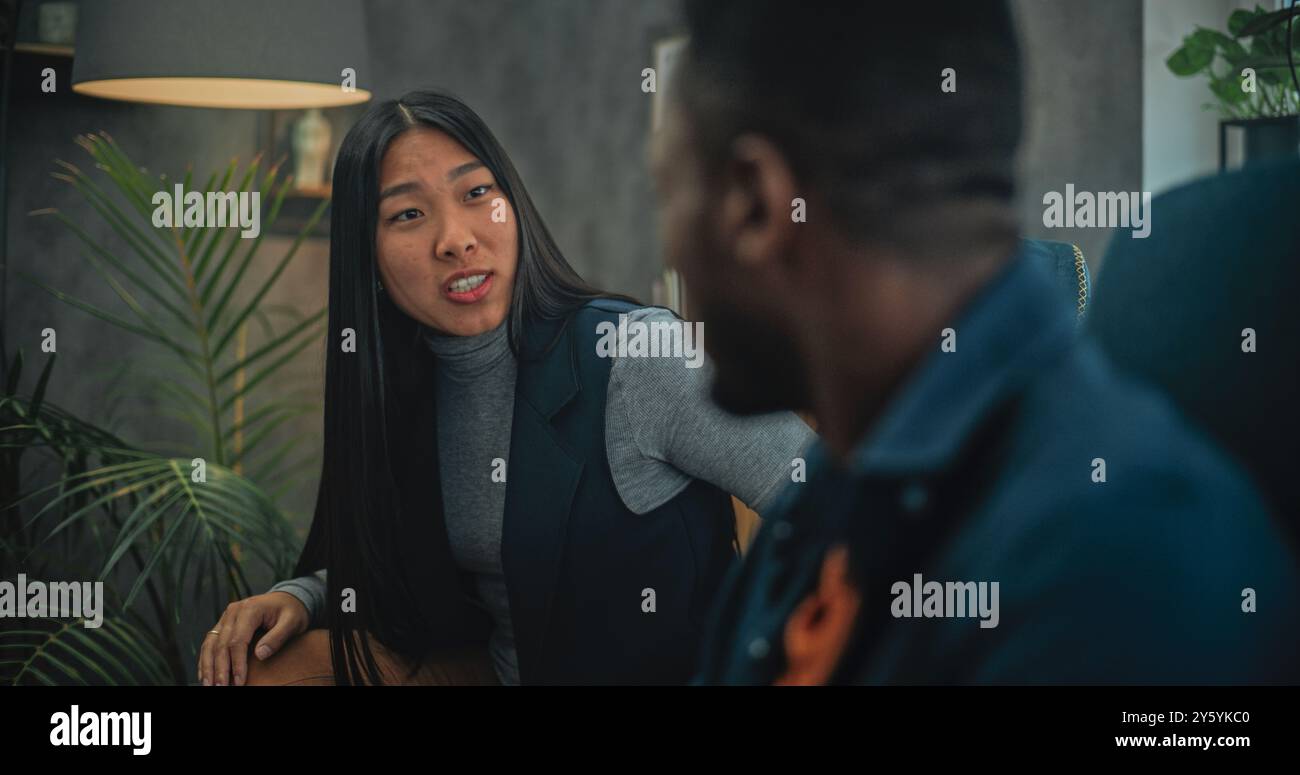 Aggressive asian woman loses temper hi-res stock photography and images ...