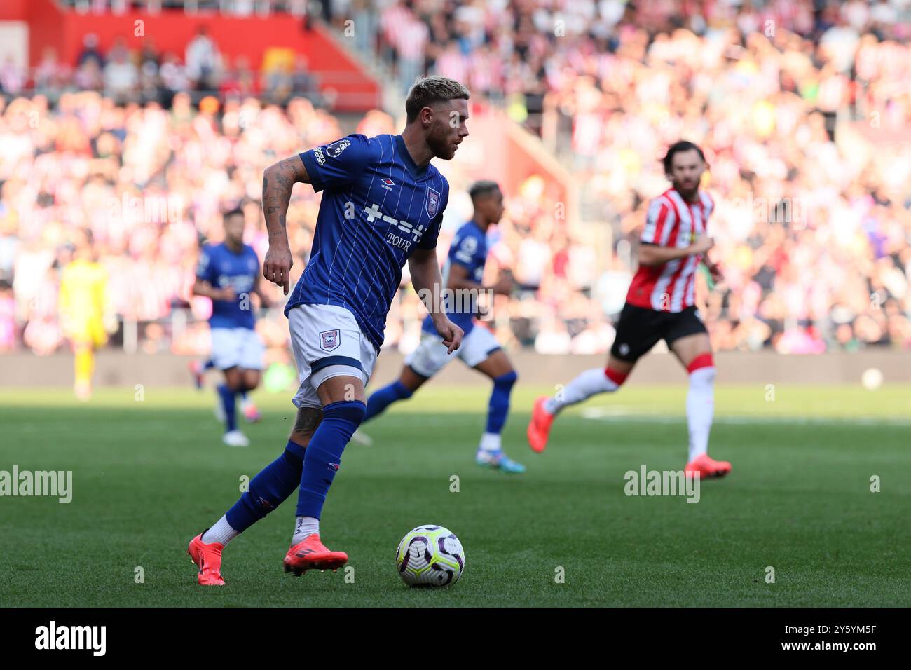 Wes Burns of Ipswich Town - Southampton v Ipswich Town, Premier League ...