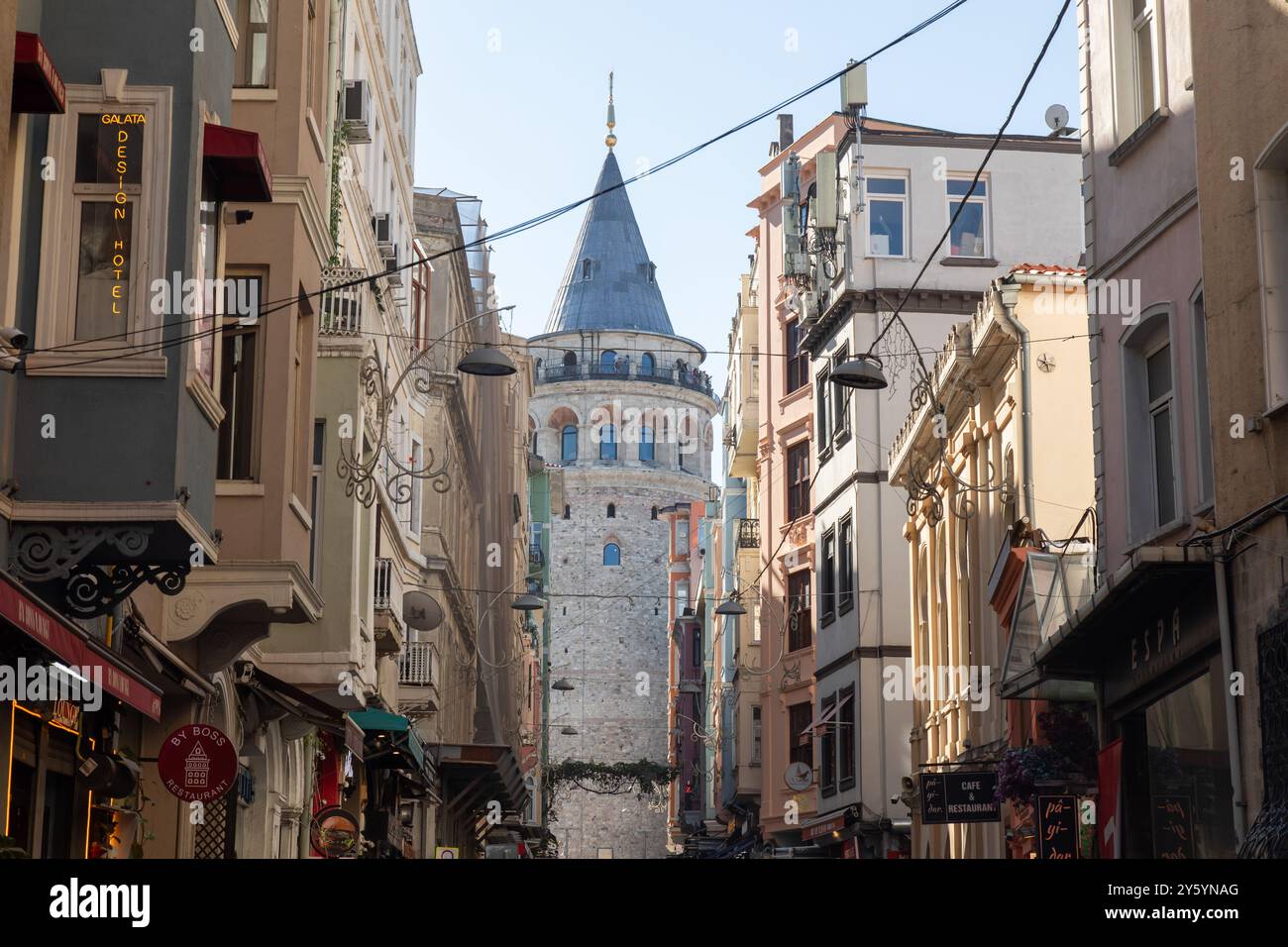 August 2024 - Istanbul: Galata tower in Pera district, built by ...