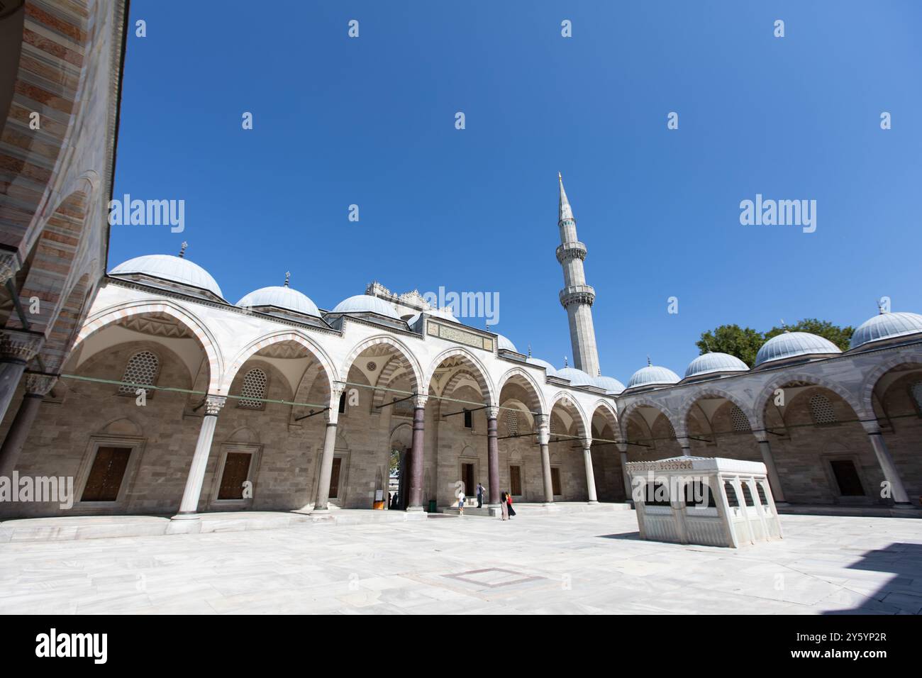 August 2024 - Istanbul: scenic interns of the Süleymaniye mosque, a ...