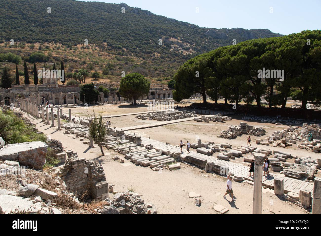 August 2024 -Ephesus, Turkey: Efeso archaeological site, the ancient ...
