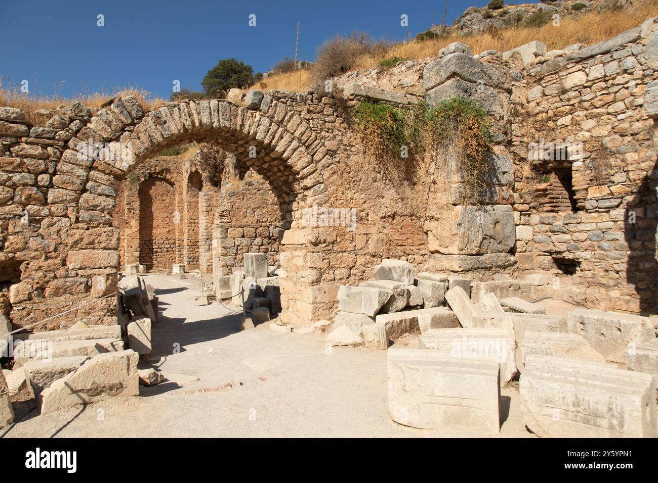 August 2024 -Ephesus, Turkey: Efeso archaeological site, the ancient ...