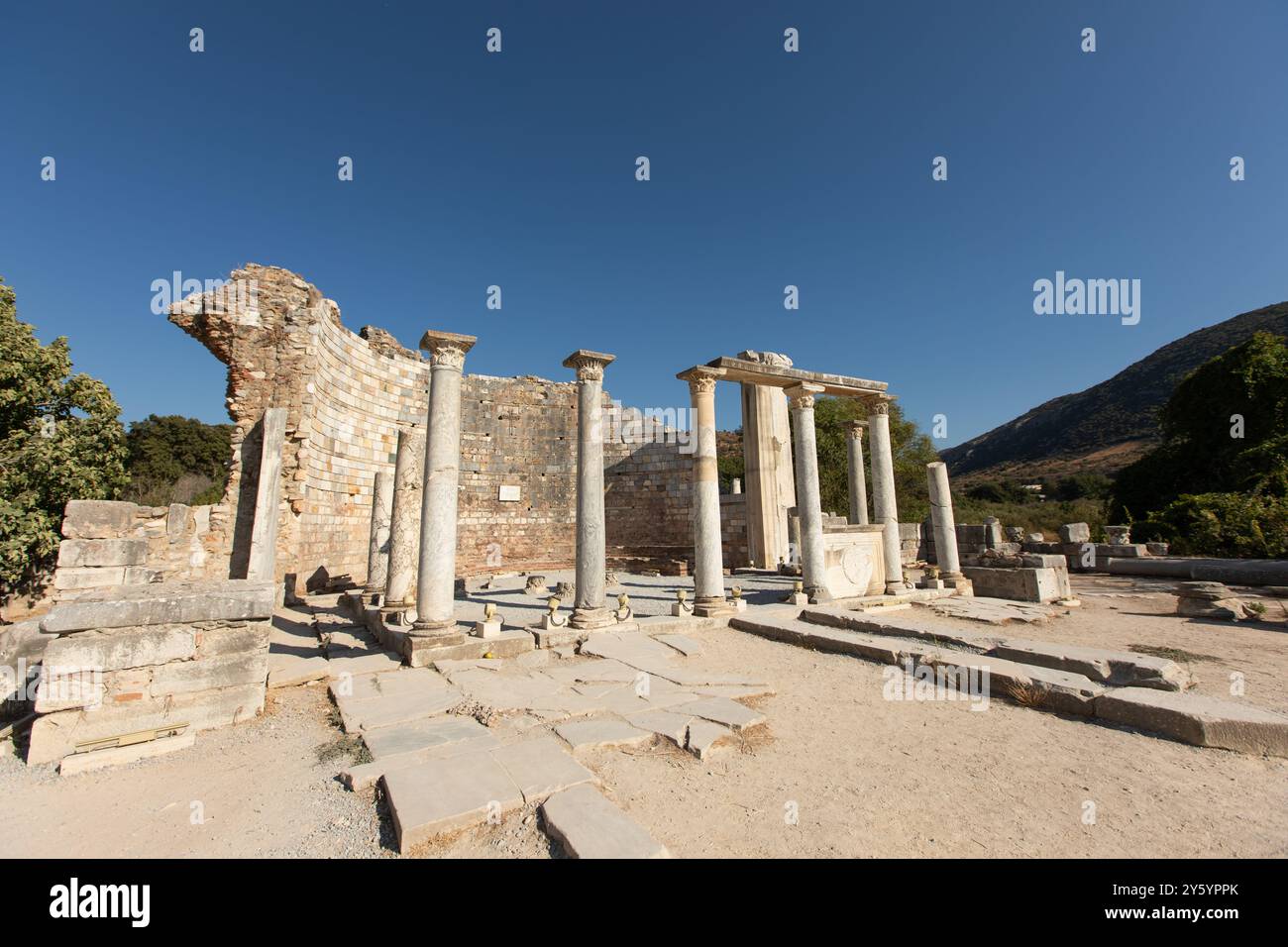 August 2024 -Ephesus, Turkey: Efeso archaeological site, the ancient ...