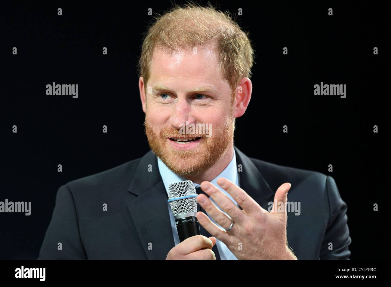 New York, USA. 23rd Sep, 2024. Prince Harry, Duke of Sussex attends the ...