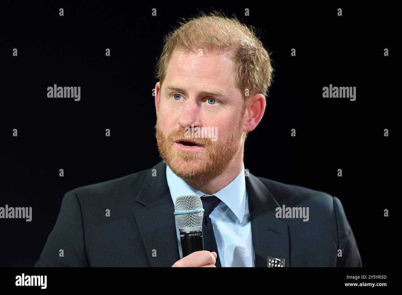 New York, USA. 23rd Sep, 2024. Prince Harry, Duke of Sussex attends the ...