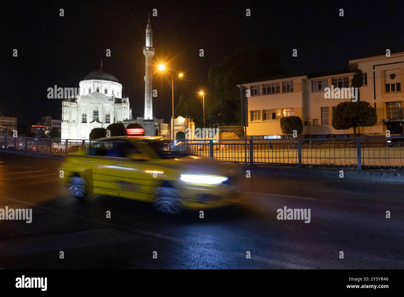 August 2024 - Istanbul: night view of mosque in Istanbul, with an ...