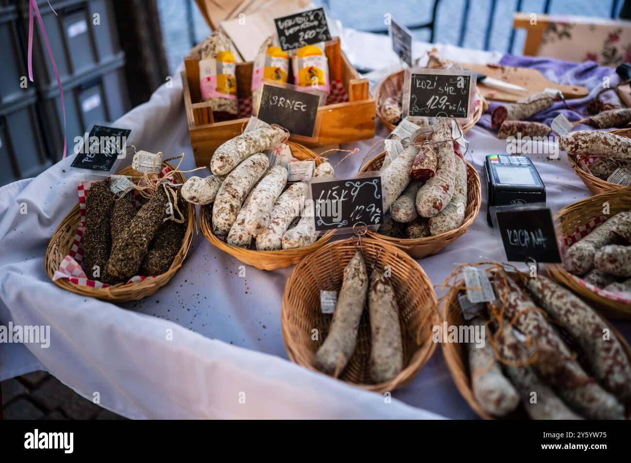 Prague traditional French Market Stock Photo - Alamy