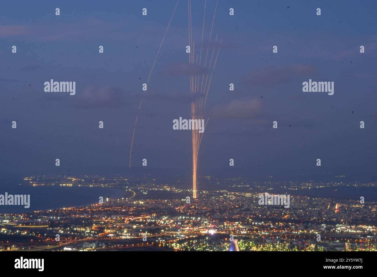 Israeli Iron Dome air defense system fires to intercept rockets that ...