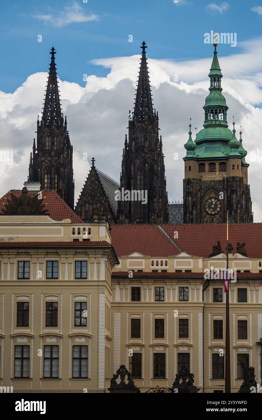 Spires st vitus cathedral hi-res stock photography and images - Alamy