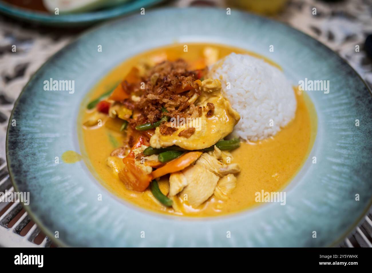 Delicious curry dish at U Laury restaurant in Prague Stock Photo - Alamy