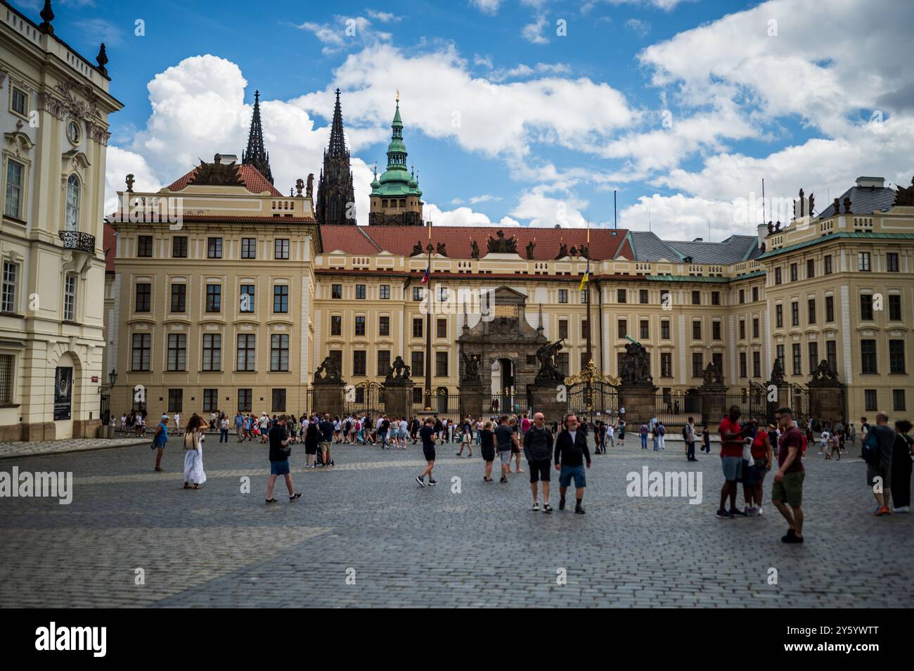 Prague castle entrance statues hi-res stock photography and images - Alamy
