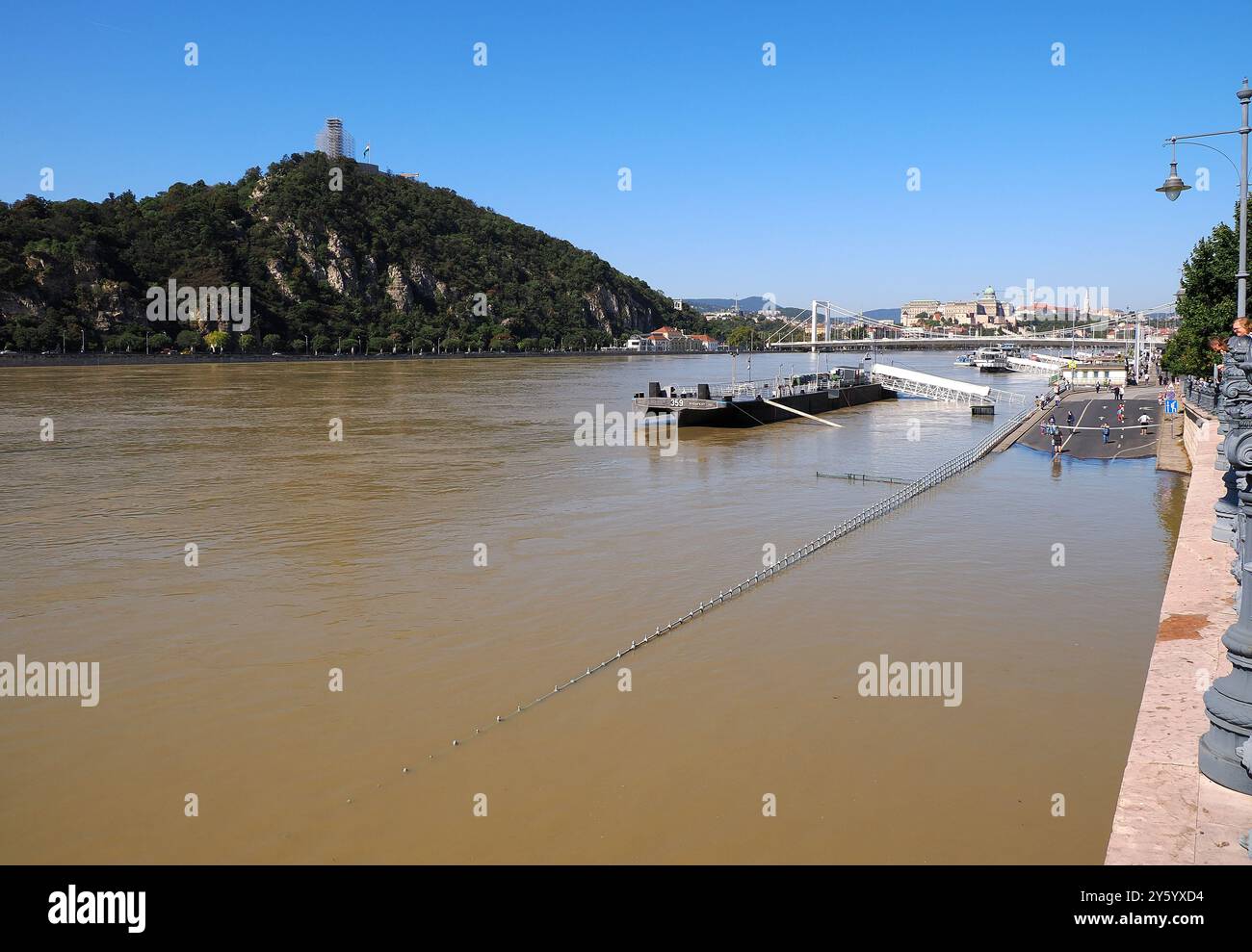 Danube river flood in Budapest, 21th September 2024, Budapest, Hungary ...