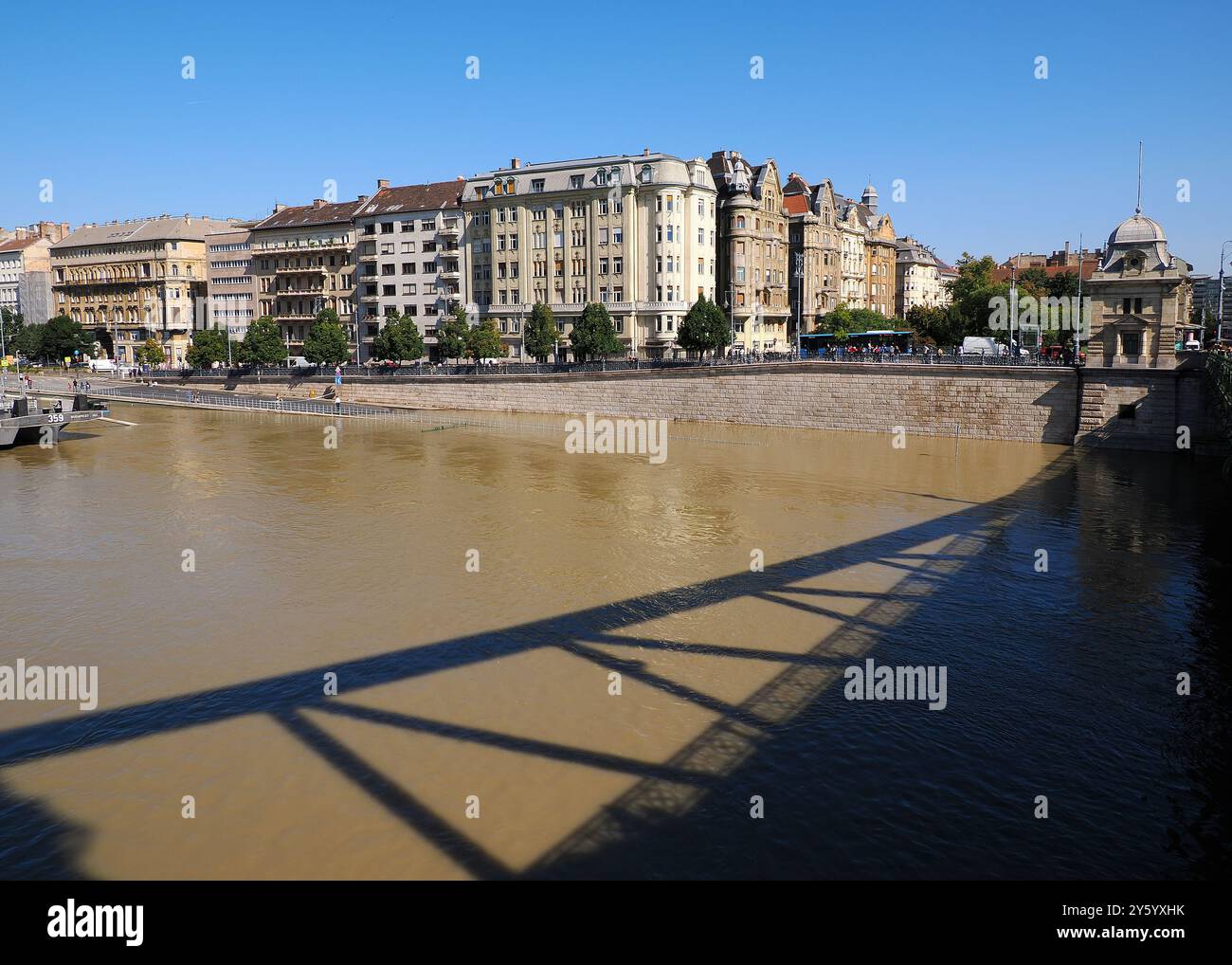 Danube river flood in Budapest, 21th September 2024, Budapest, Hungary ...
