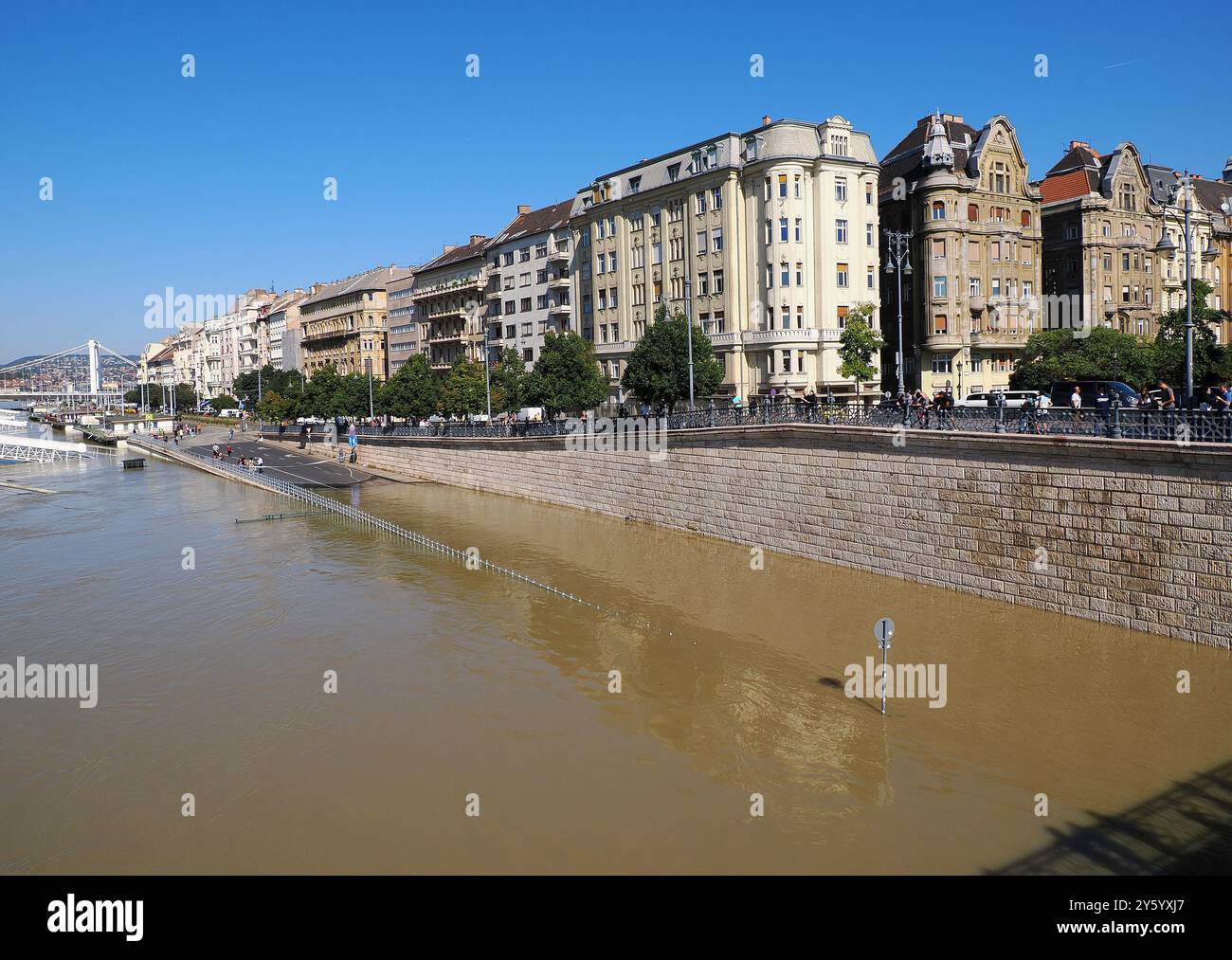 Danube river flood in Budapest, 21th September 2024, Budapest, Hungary ...