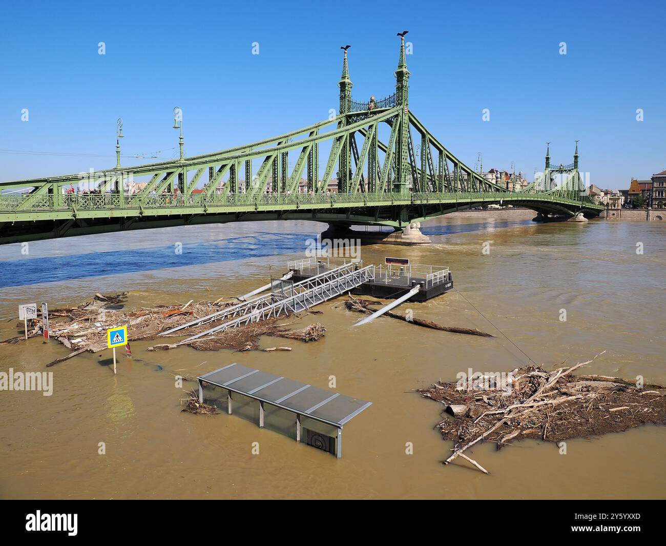 Danube river flood in Budapest, 21th September 2024, Budapest, Hungary ...
