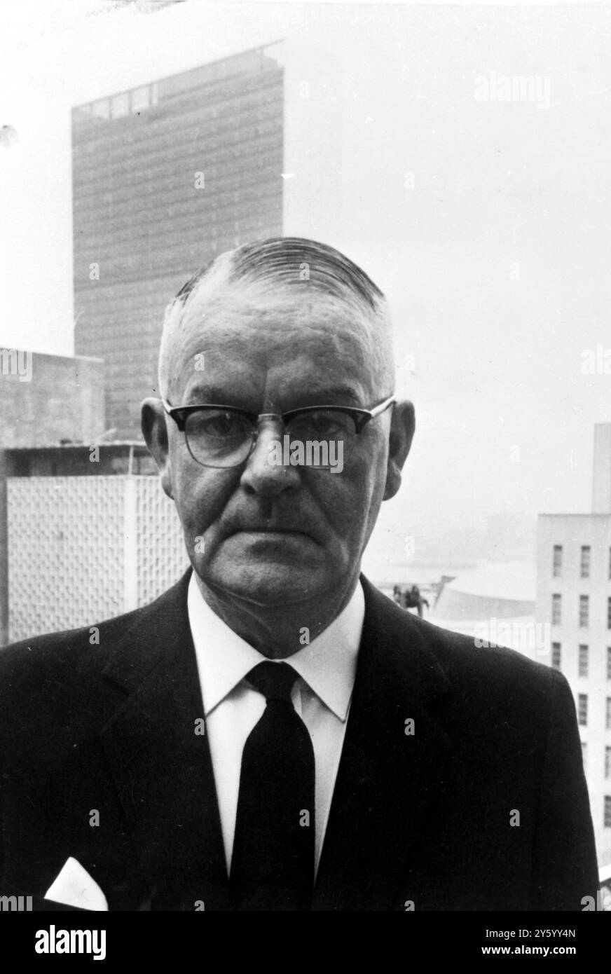 FREDERICK BOLAND AT UN BUILDING NEW YORK / 12 APRIL 1961 Stock Photo ...