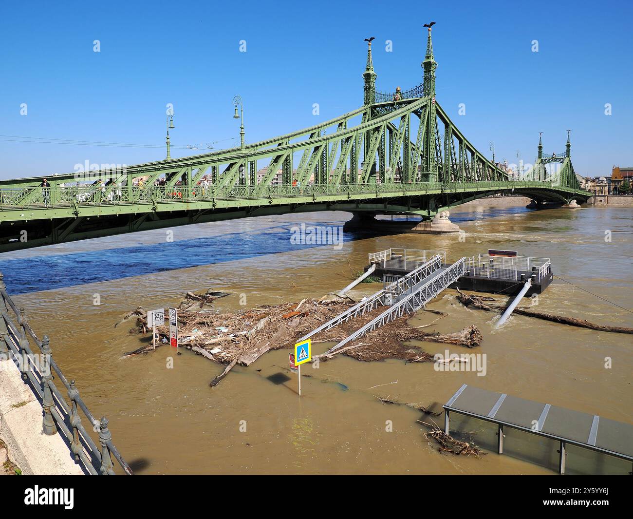 Danube river flood in Budapest, 21th September 2024, Budapest, Hungary ...