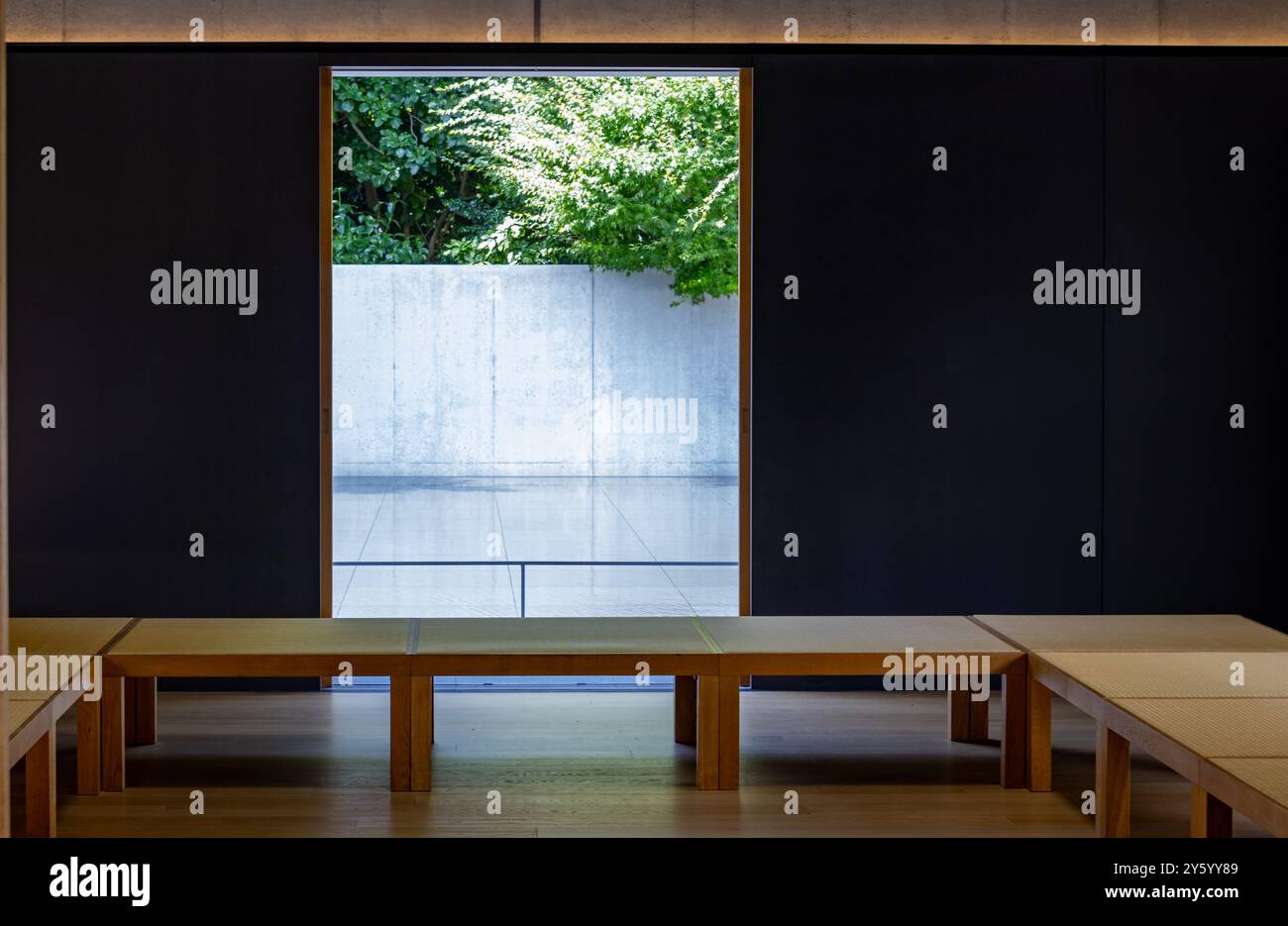 Room for contemplation at the D T Suzuki museum, Kanazawa, Japan Stock ...