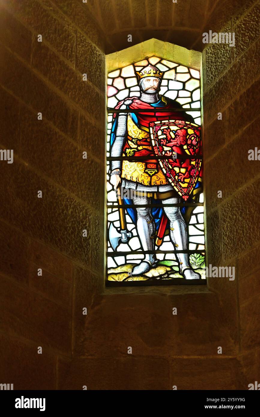 Around Scotland - Robert the Bruce - Stained Glass Window i the The ...