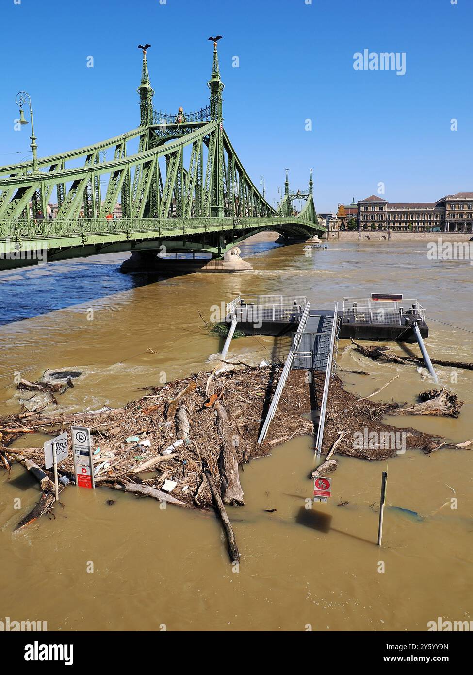 Danube river flood in Budapest, 21th September 2024, Budapest, Hungary ...