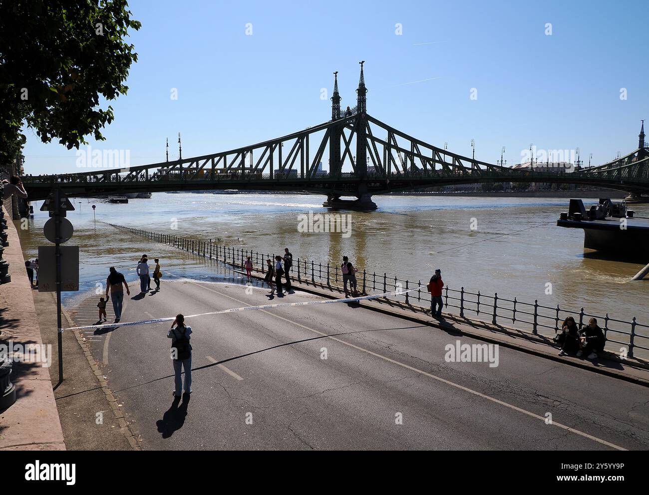 Danube river flood in Budapest, 21th September 2024, Budapest, Hungary ...