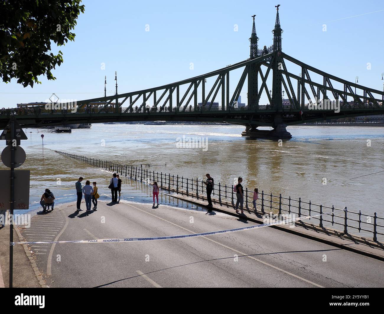 Danube river flood in Budapest, 21th September 2024, Budapest, Hungary ...