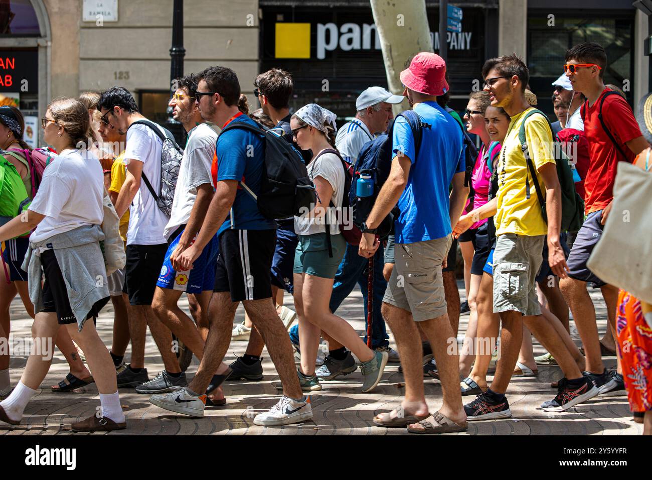 Mass tourism la rambla hi-res stock photography and images - Alamy