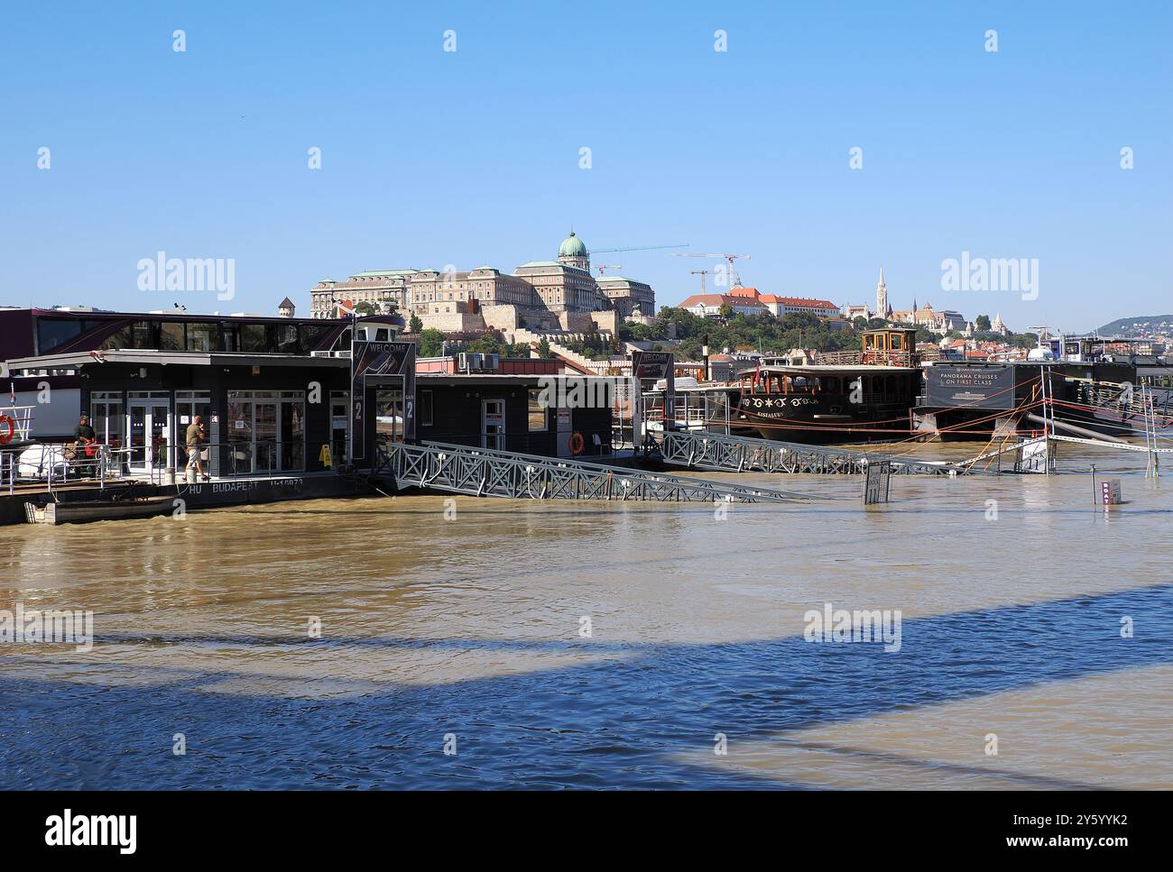 Danube river flood in Budapest, 21th September 2024, Budapest, Hungary ...