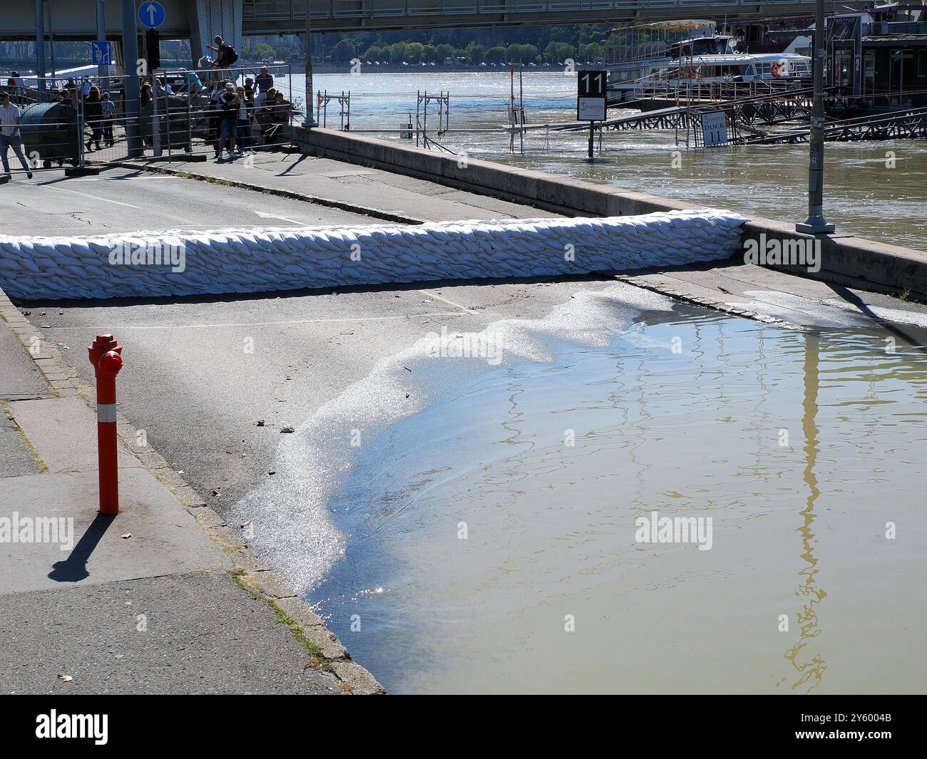 Danube river flood in Budapest, 21th September 2024, Budapest, Hungary ...