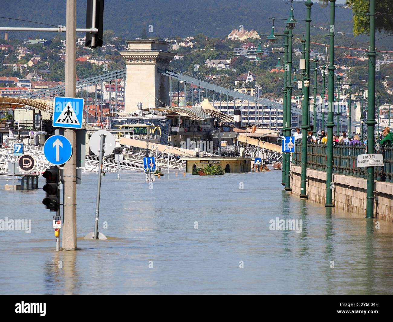 Danube river flood in Budapest, 21th September 2024, Budapest, Hungary ...