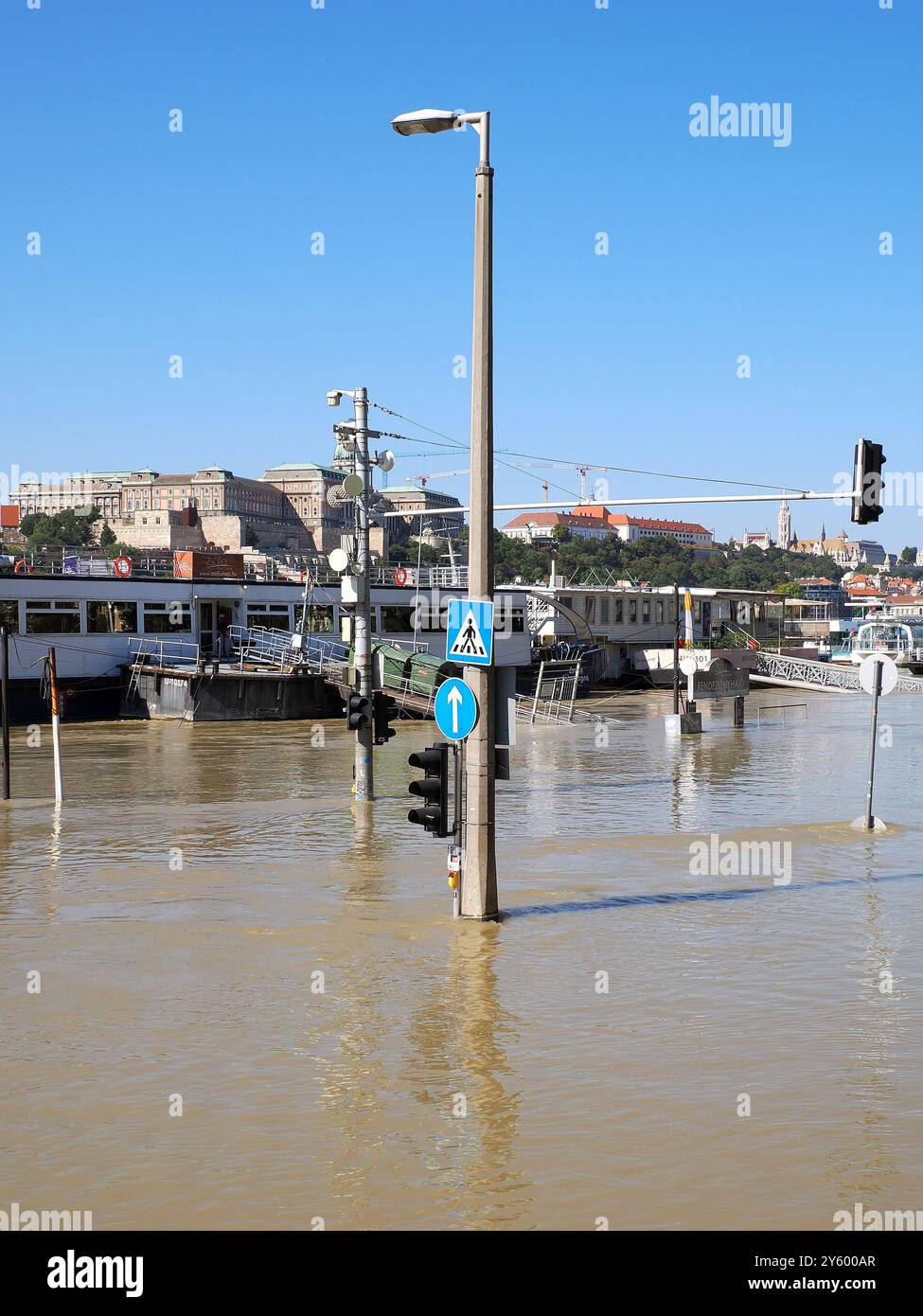 Danube river flood in Budapest, 21th September 2024, Budapest, Hungary ...