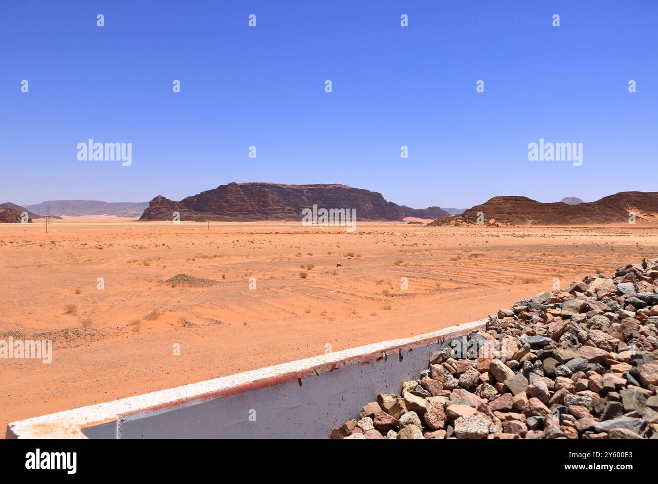 Locomotive train in Wadi Rum desert in Jordan Stock Photo - Alamy