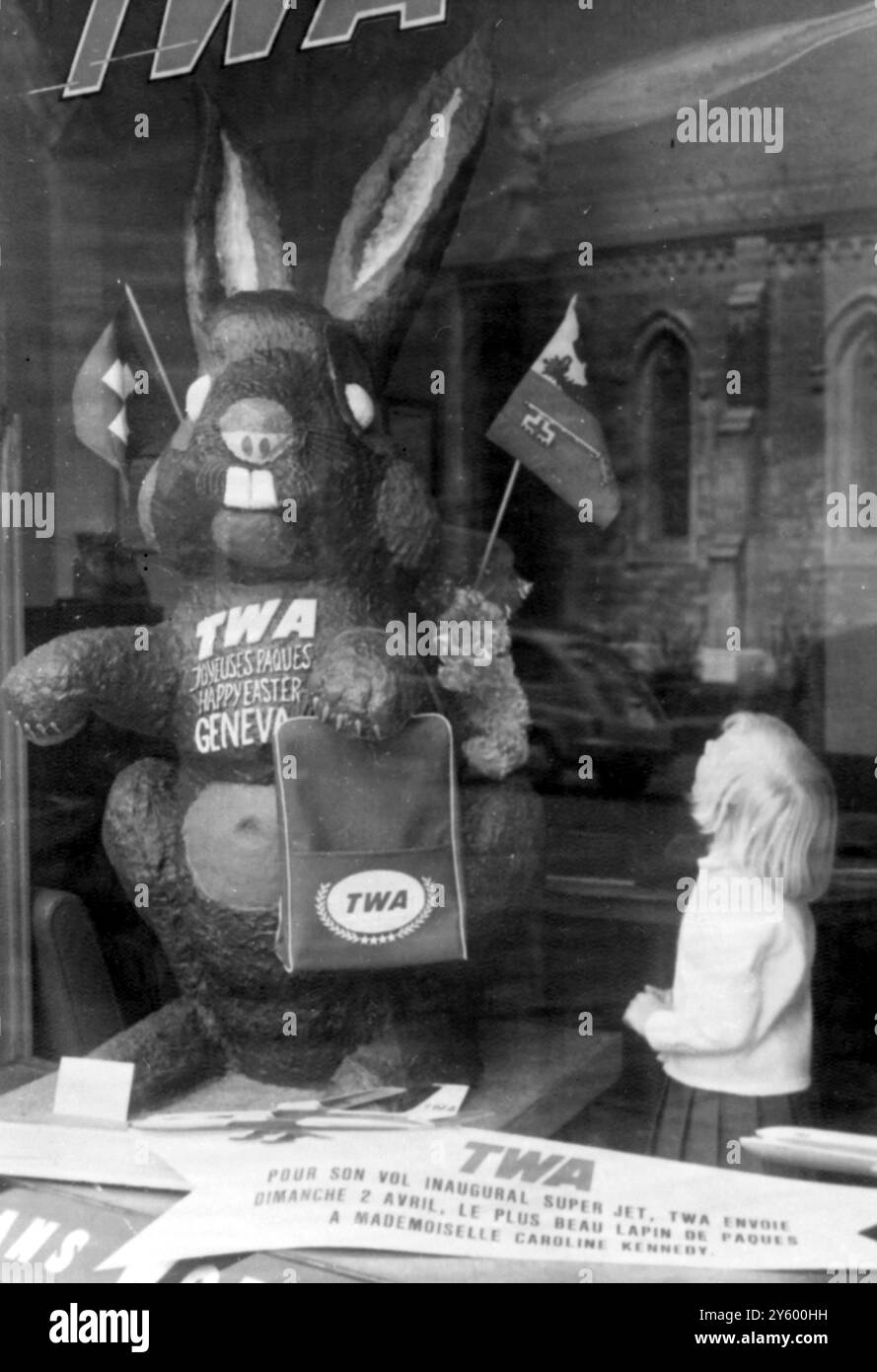 EASTER BUNNY FOR CAROLINE KENNEDY - DAUGHTER OF PRESIDENT JOHN F ...