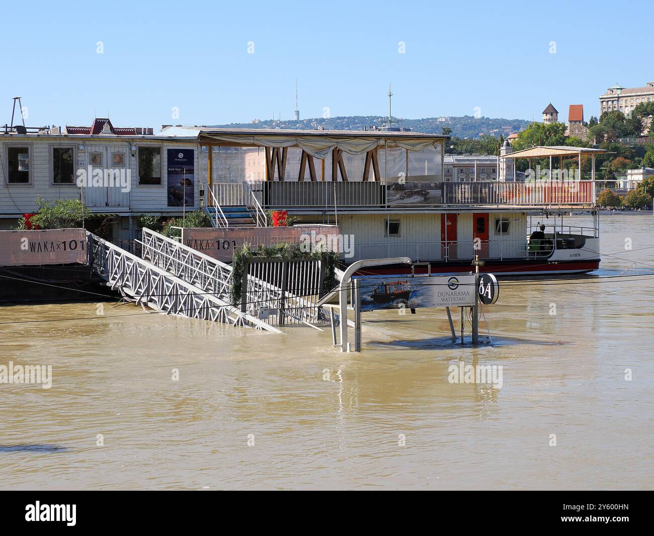Danube river flood in Budapest, 21th September 2024, Budapest, Hungary ...