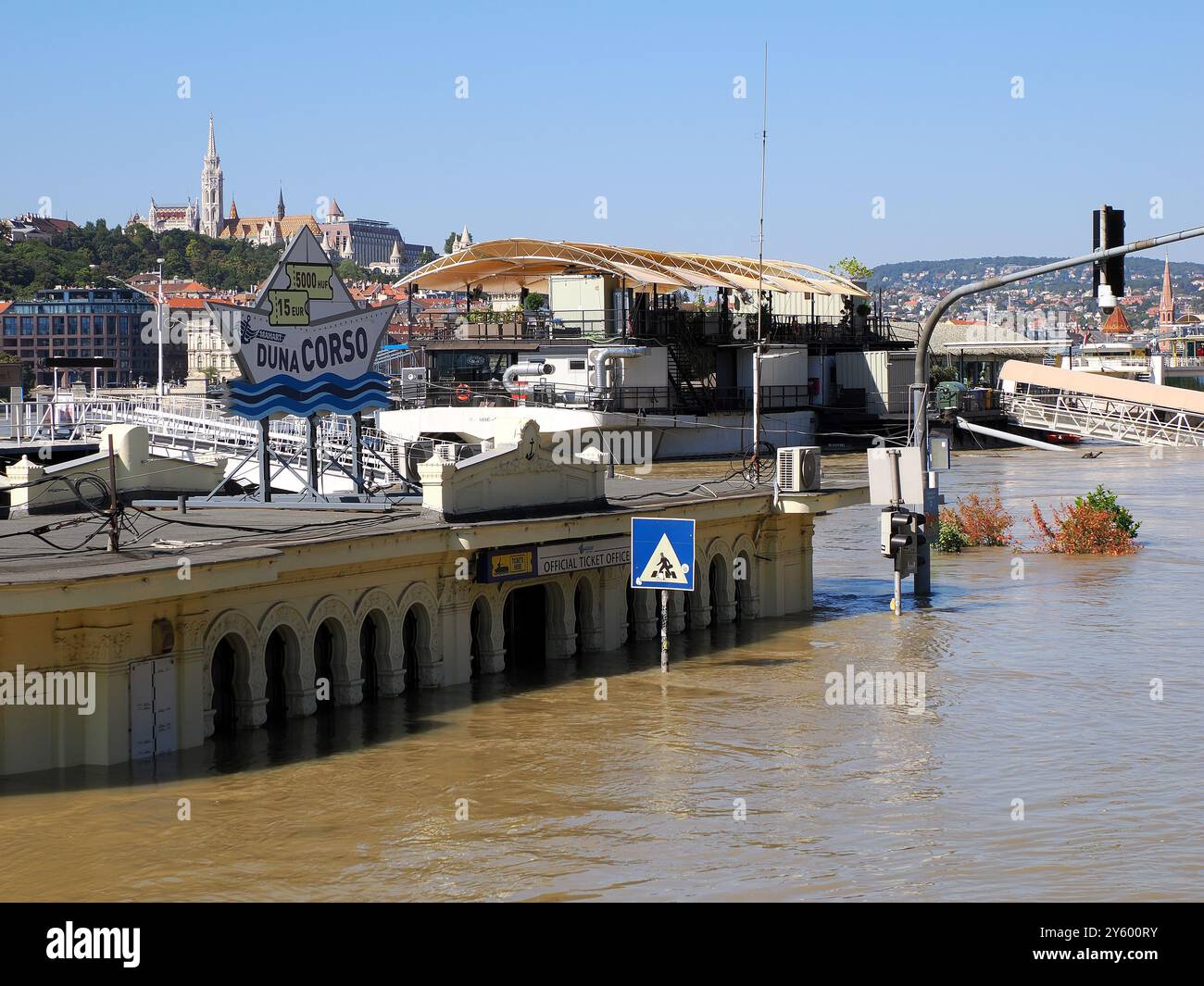 Danube river flood in Budapest, 21th September 2024, Budapest, Hungary ...