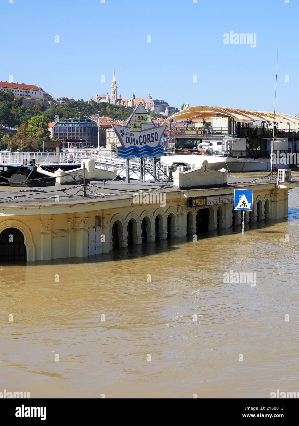 Danube river flood in Budapest, 21th September 2024, Budapest, Hungary ...