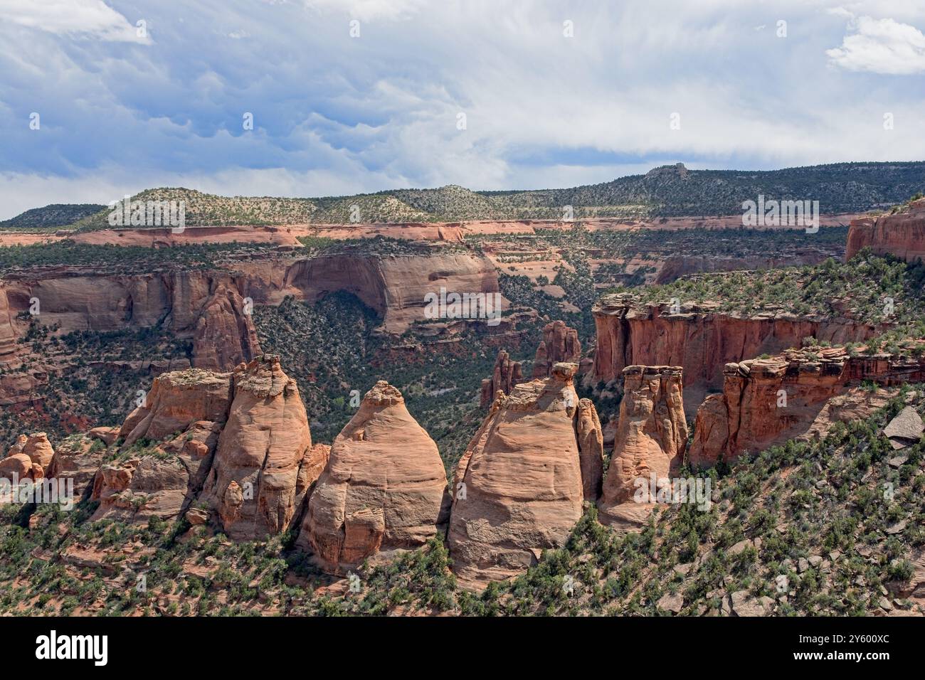 Beehive coke oven shaped sandstone rock formations in Monument Canyon ...