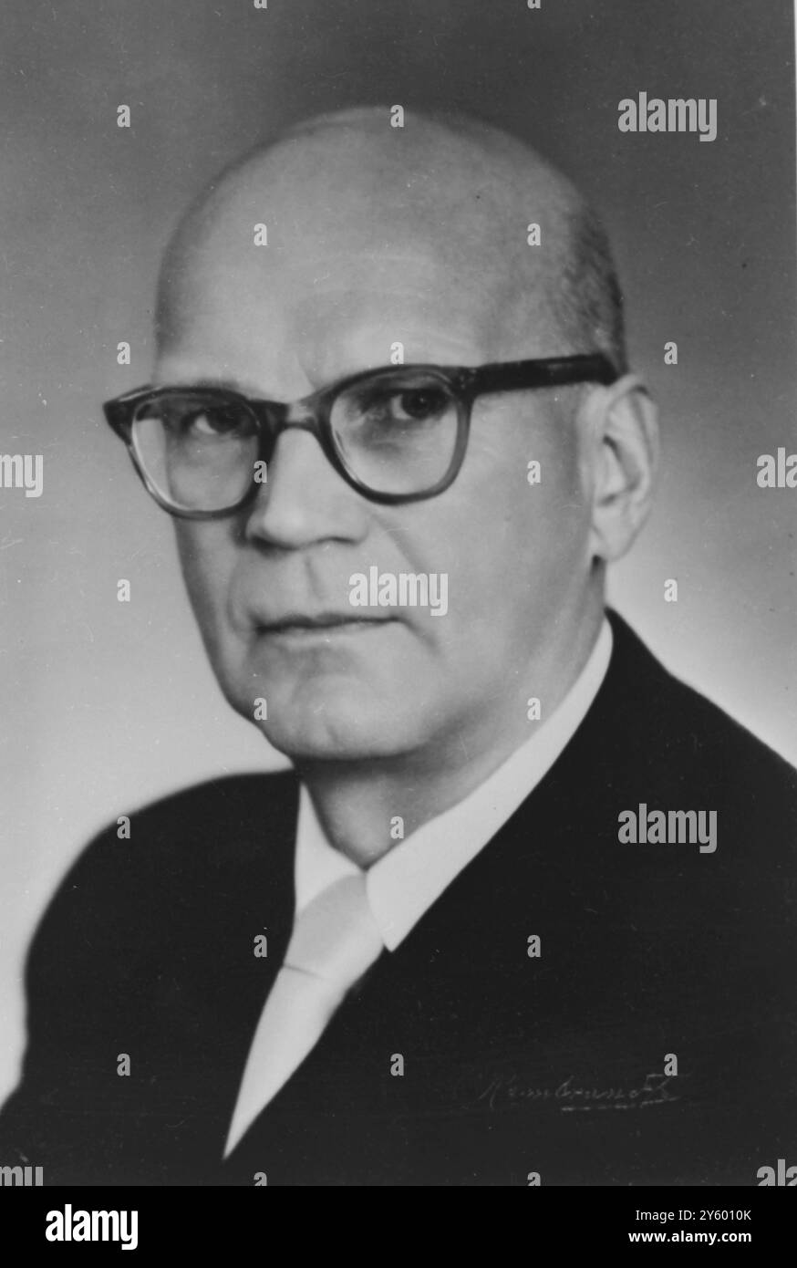 URHO KALEVA KEKKONEN PRESIDENT OF FINLAND / 29 MARCH 1961 Stock Photo ...